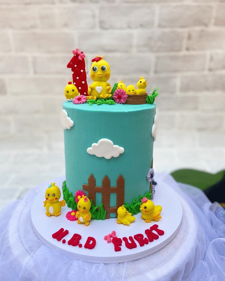 Chick Birthday Cake Ideas Images (Pictures)