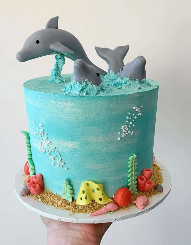 Dolphin Birthday Cake Ideas Images (Pictures)