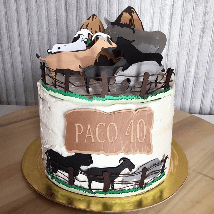 Goat Birthday Cake Ideas Images (Pictures)