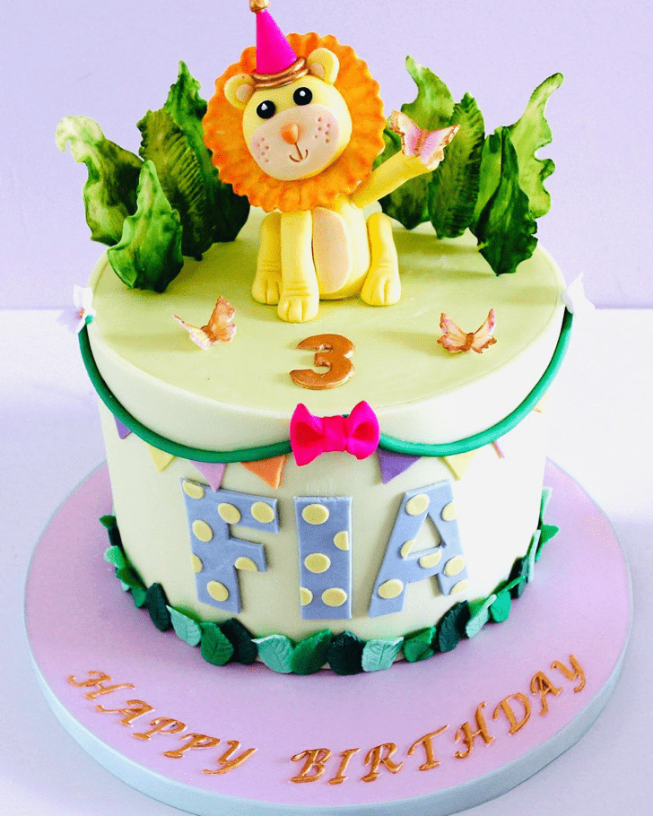 Lion Birthday Cake Ideas Images (Pictures)