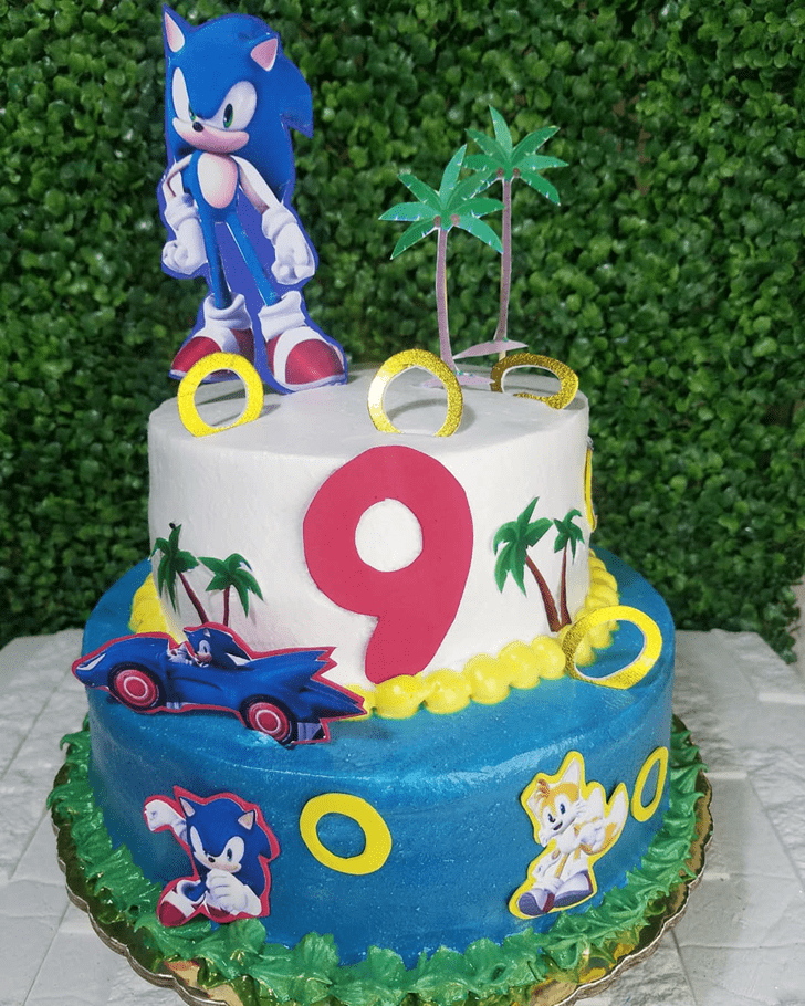 Sonic Birthday Cake Ideas Images (Pictures)