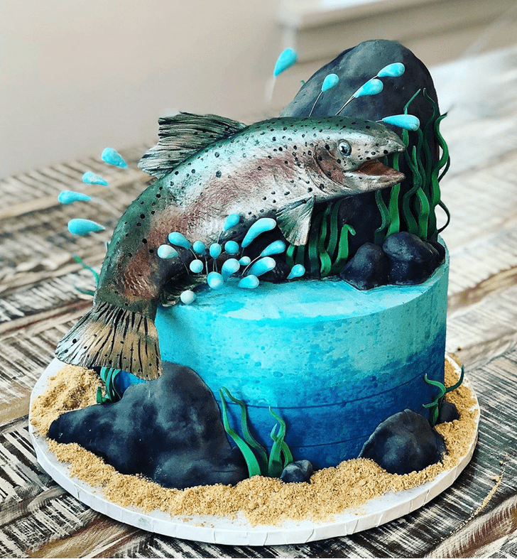 Trout Birthday Cake Ideas Images (Pictures)