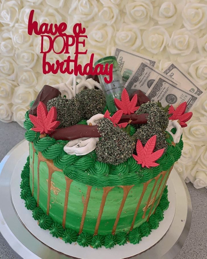 Weed Birthday Cake Ideas Images (Pictures)